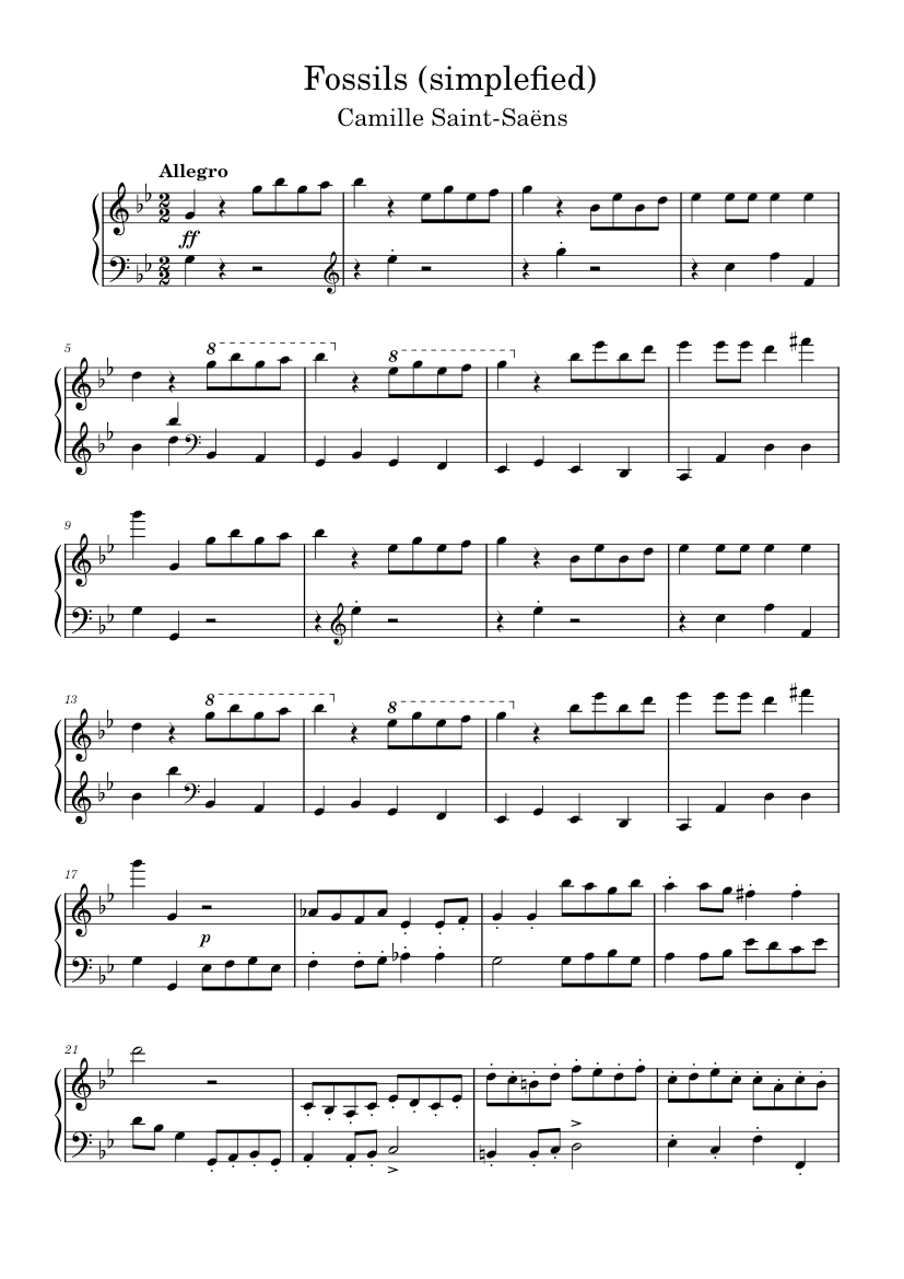 The Carnival of the Animals, no. 12 (Fossils) – Camille Saint-Saëns ...