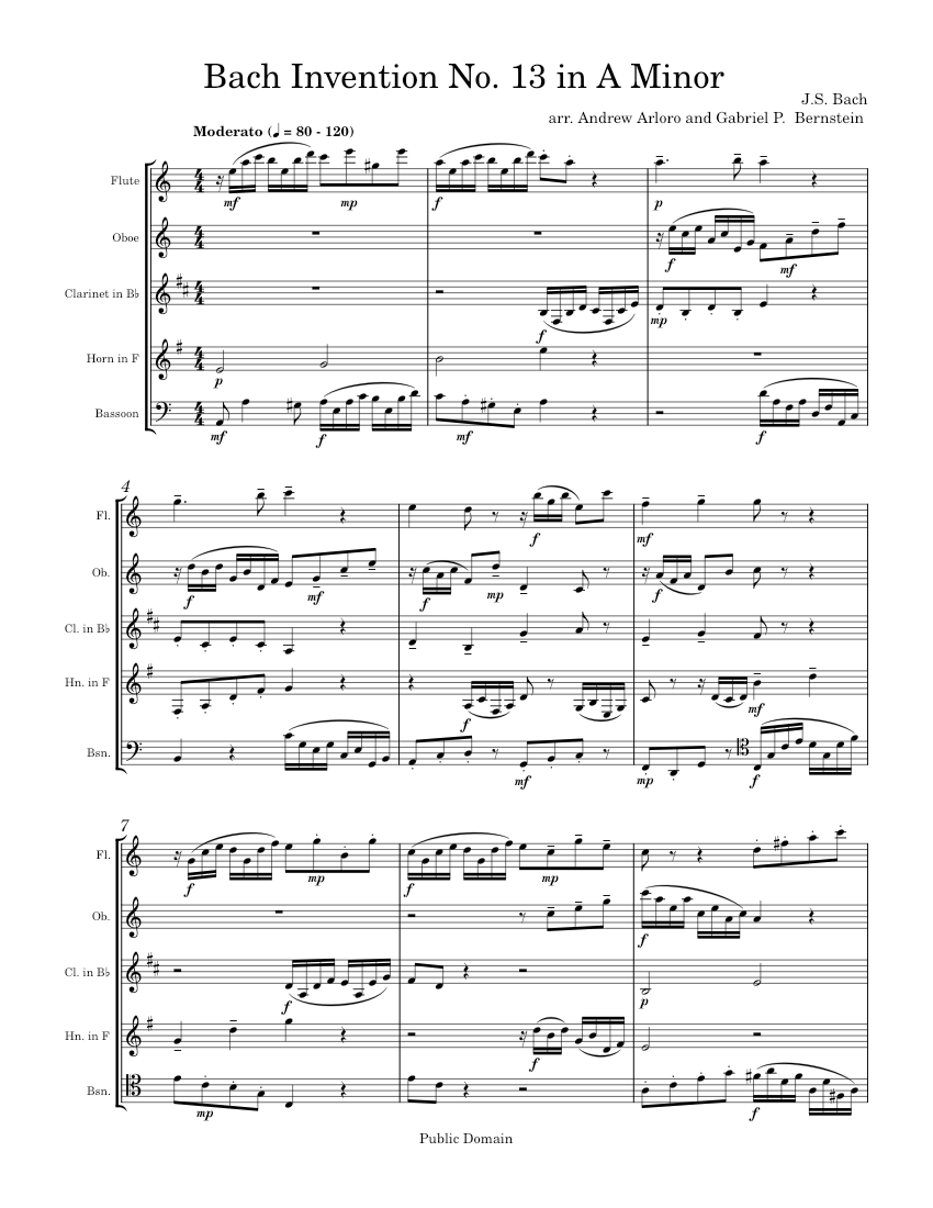 Invention No 13 in A minor BWV 784 – Johann Sebastian Bach Bach's ...
