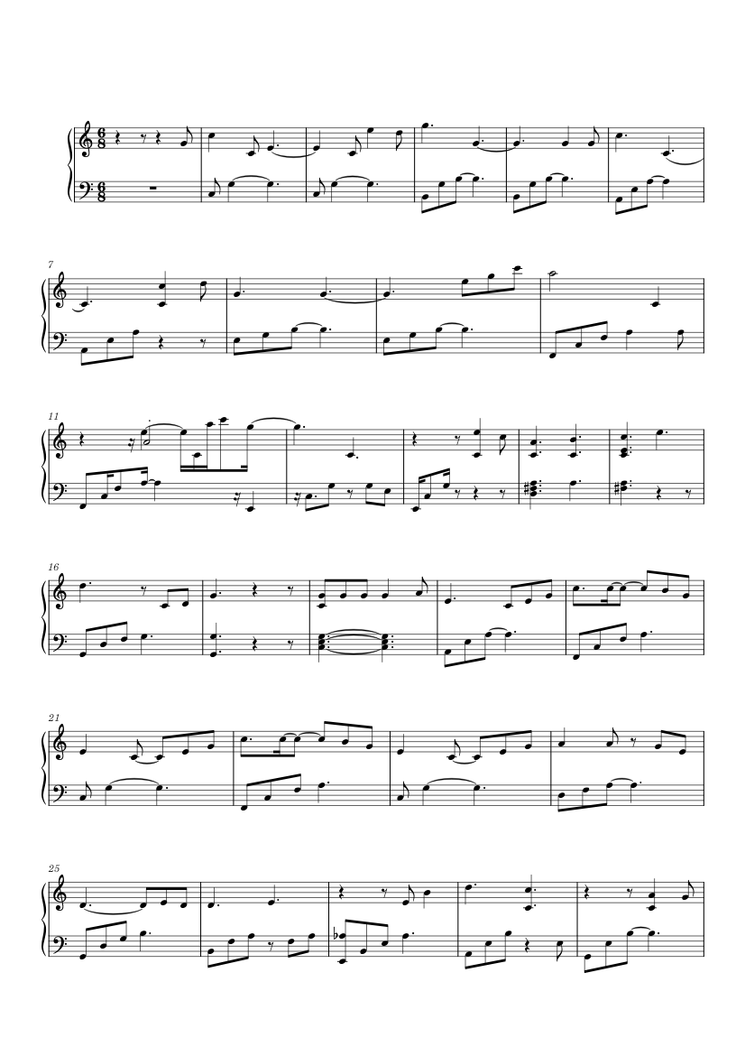 Biet Khuc Cho Nhau - Piano - Dinh Luan Sheet Music for Piano (Solo ...