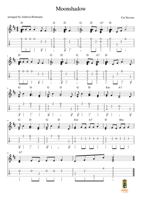 Moonshadow Guitar Chords