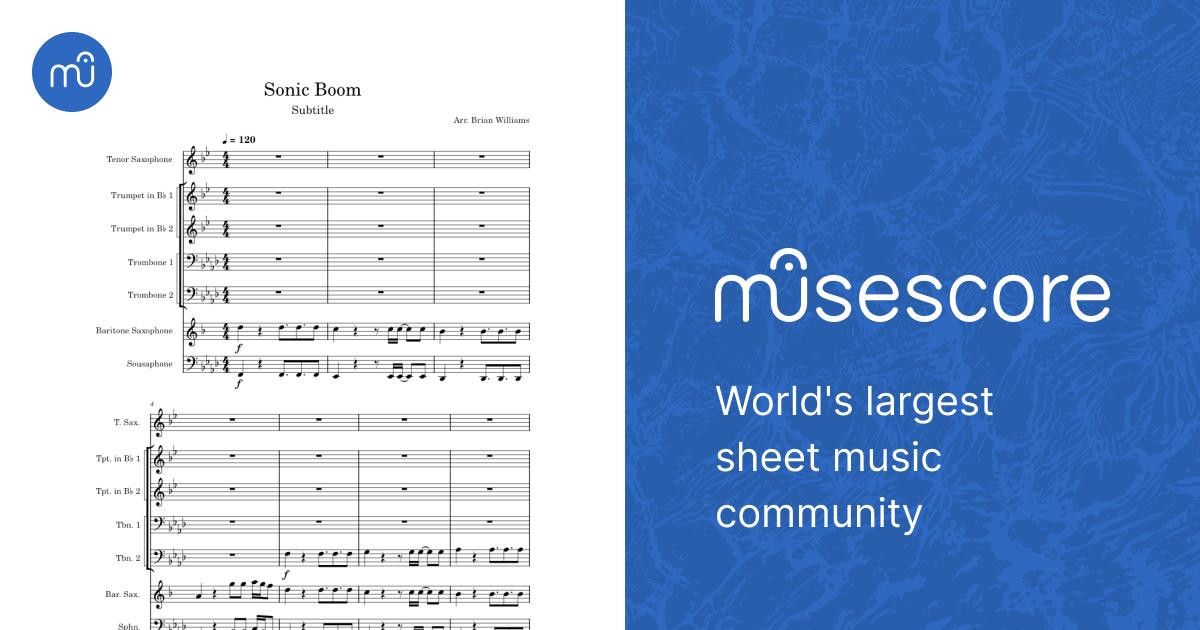 Snake Pit – Sonic Boom Sheet music for Trombone, Tuba, Saxophone tenor ...