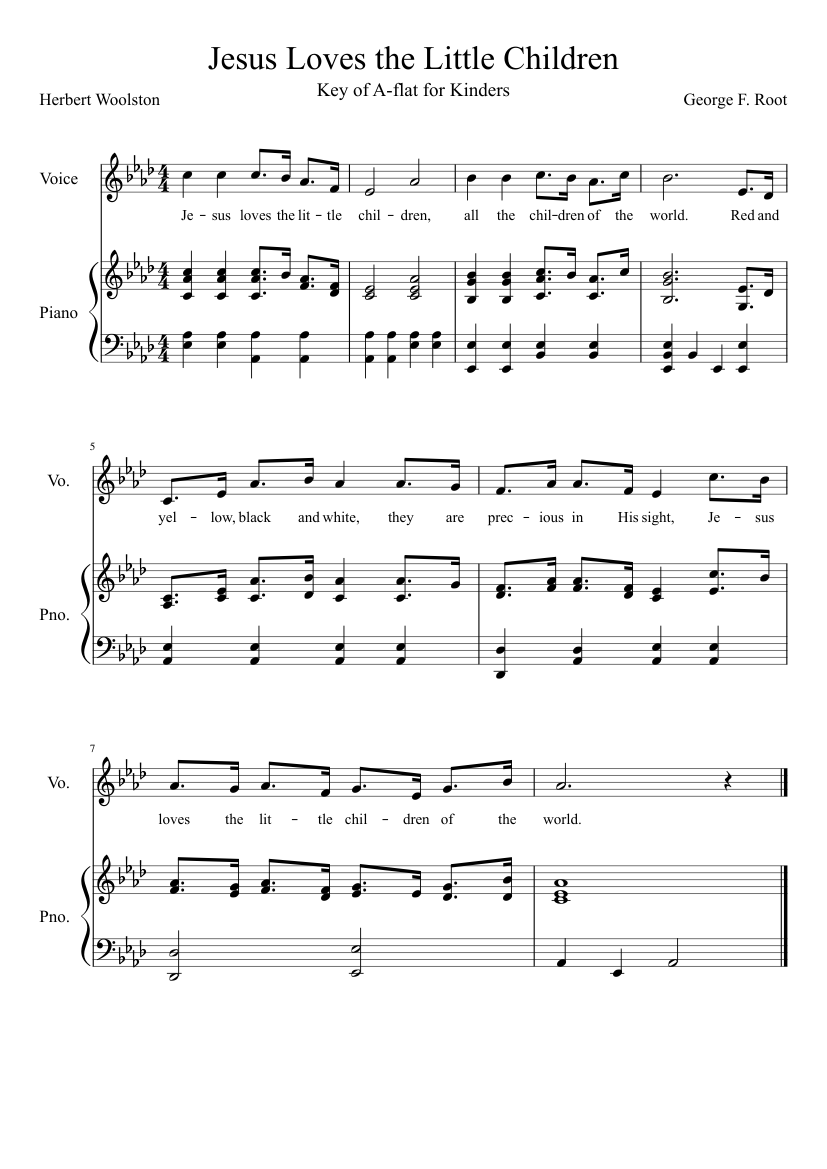 Jesus Loves The Little Children Of The World