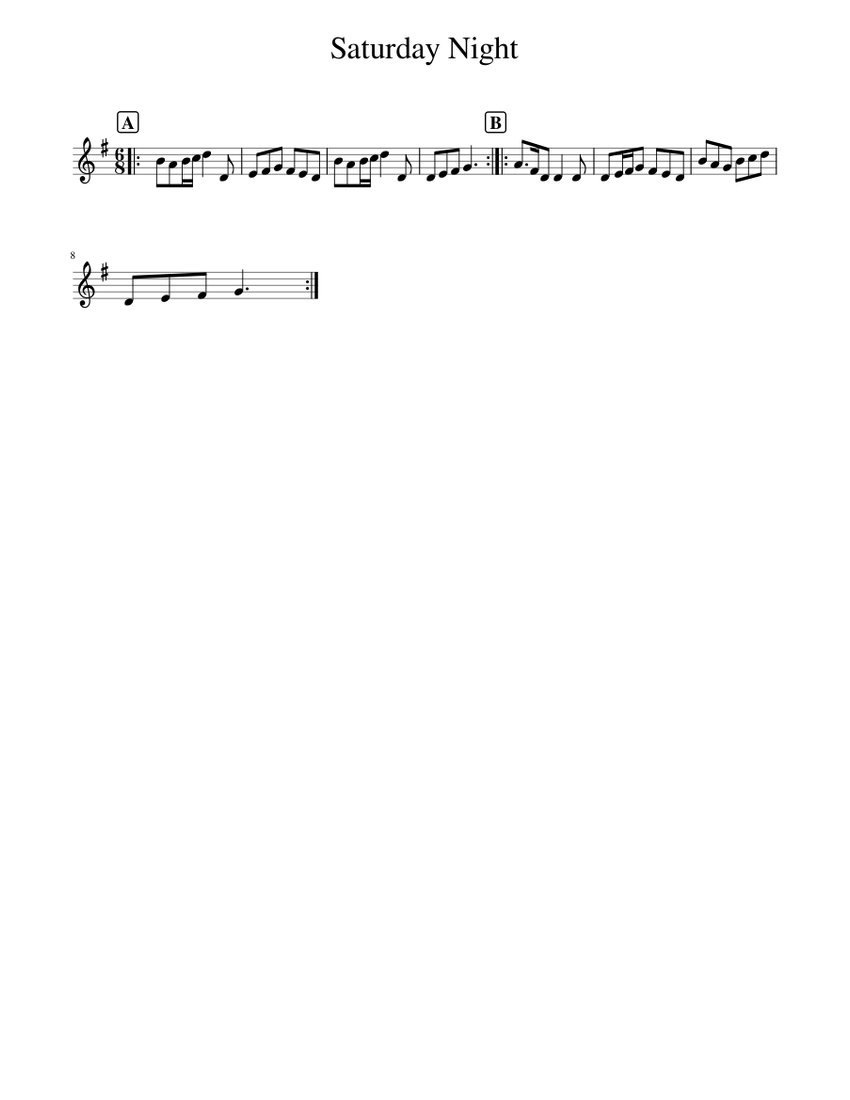 Saturday Night Sheet music for Piano (Solo) Easy | Musescore.com