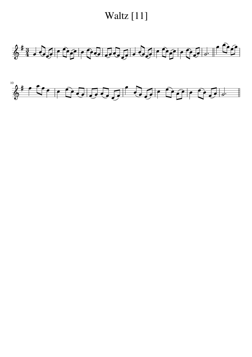 Waltz Sheet music for Piano (Solo) Easy | Musescore.com