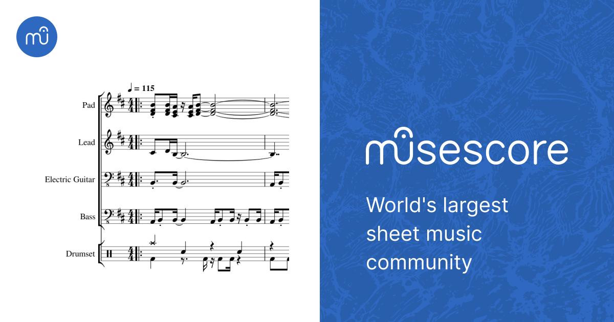 Guile Winning Theme - SF2 Originals Sheet music for Flute, Guitar, Bass guitar, Drum group ...