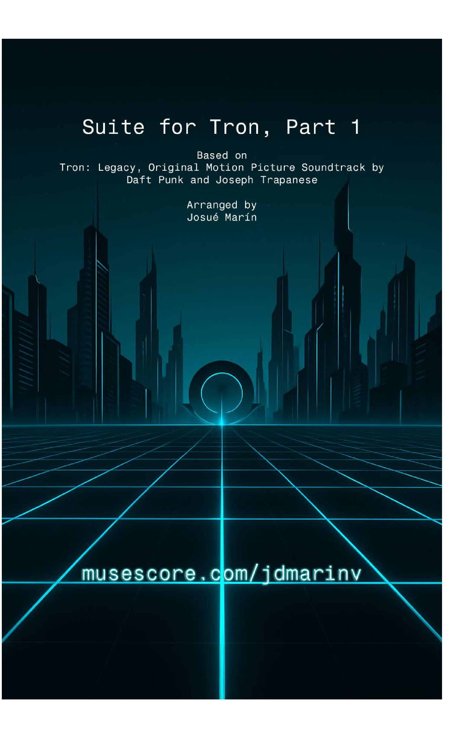 Suite for Tron, Part I - Daft Punk Sheet music for Piano, Trombone ...
