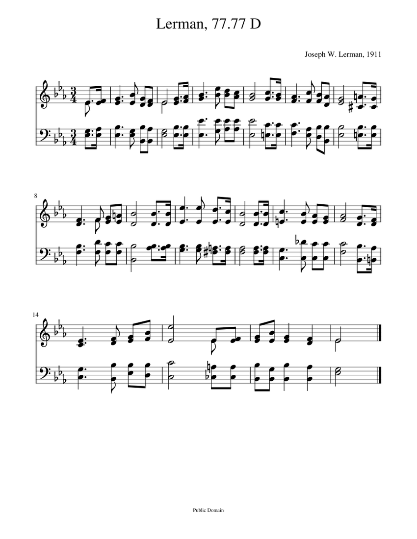 Lerman - Joseph W. Lerman Sheet music for Piano (Piano Duo) | Musescore.com