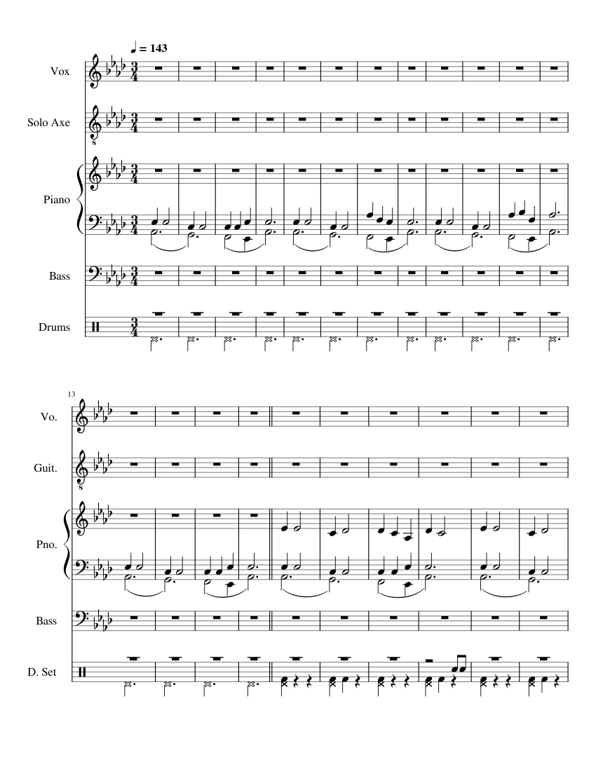 6'2 Sheet music for Piano, Vocals, Guitar, Bass guitar & more ...