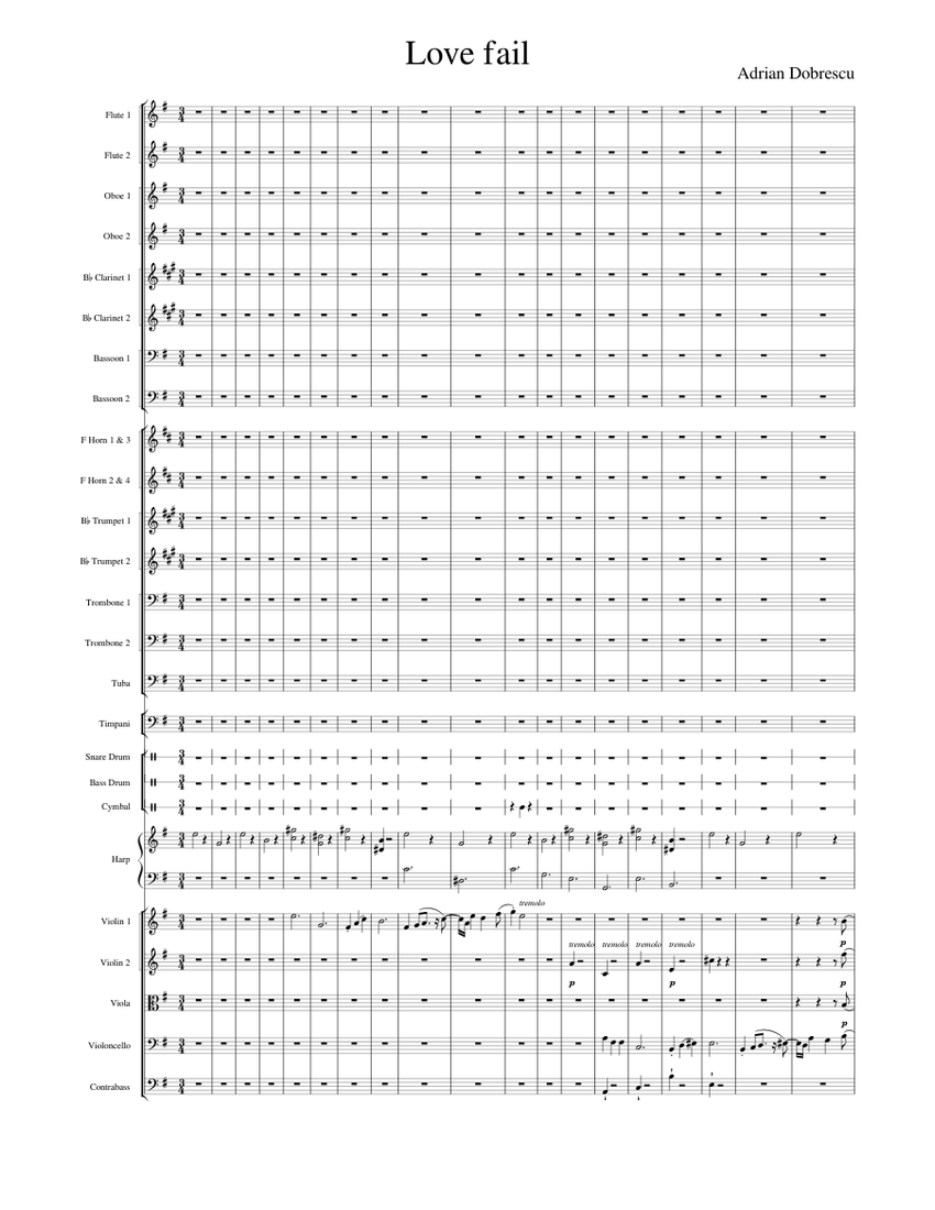 Mood Fail Sheet music for Trombone, Tuba, Flute, Oboe & more ...