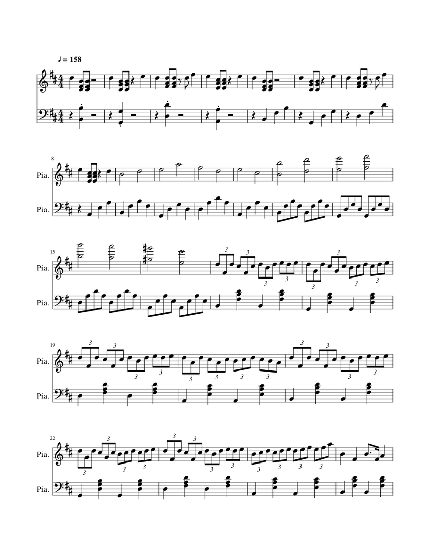 Glorious Morning Sheet music for Piano (Alto Sax Piano Duet ...