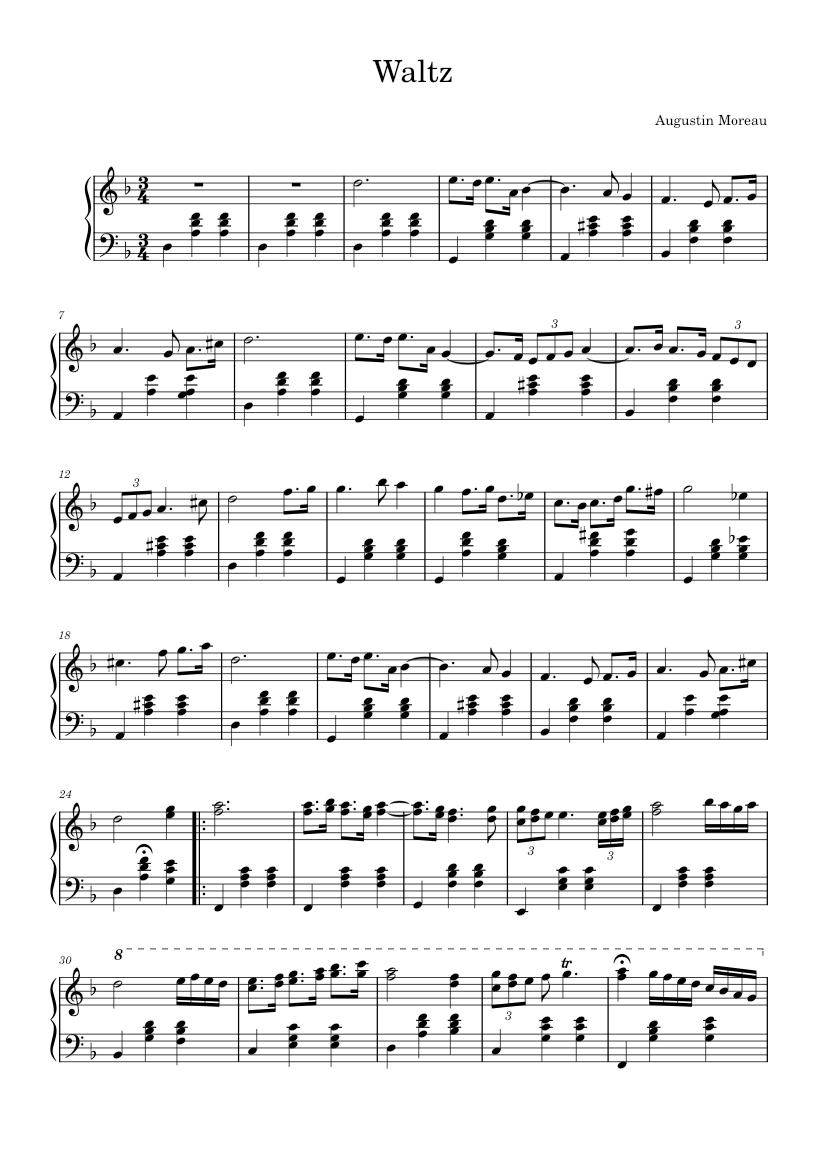 Waltz Sheet music for Piano (Solo) Easy | Musescore.com