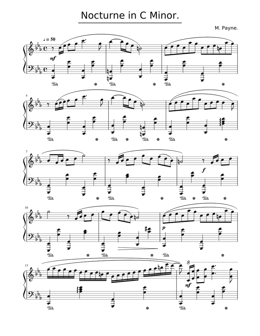 Max Payne 3 - Main Menu Theme 1. Sheet music for Piano (Solo ...