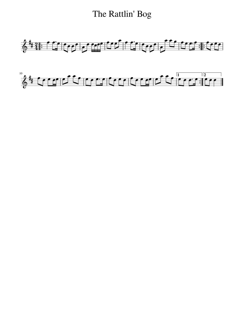 The Rattlin' Bog Sheet music for Piano (Solo) Easy | Musescore.com