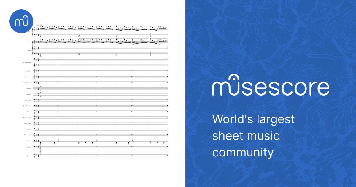 「Gregorius Theme OST 158」From Blue Archive Sheet music for Piano, Organ ...