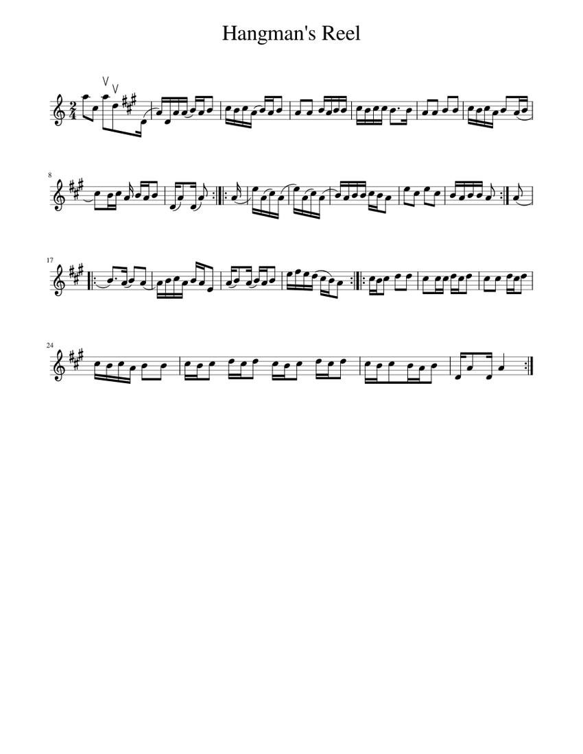 Hangman's Reel Sheet music for Piano (Solo) Easy | Musescore.com
