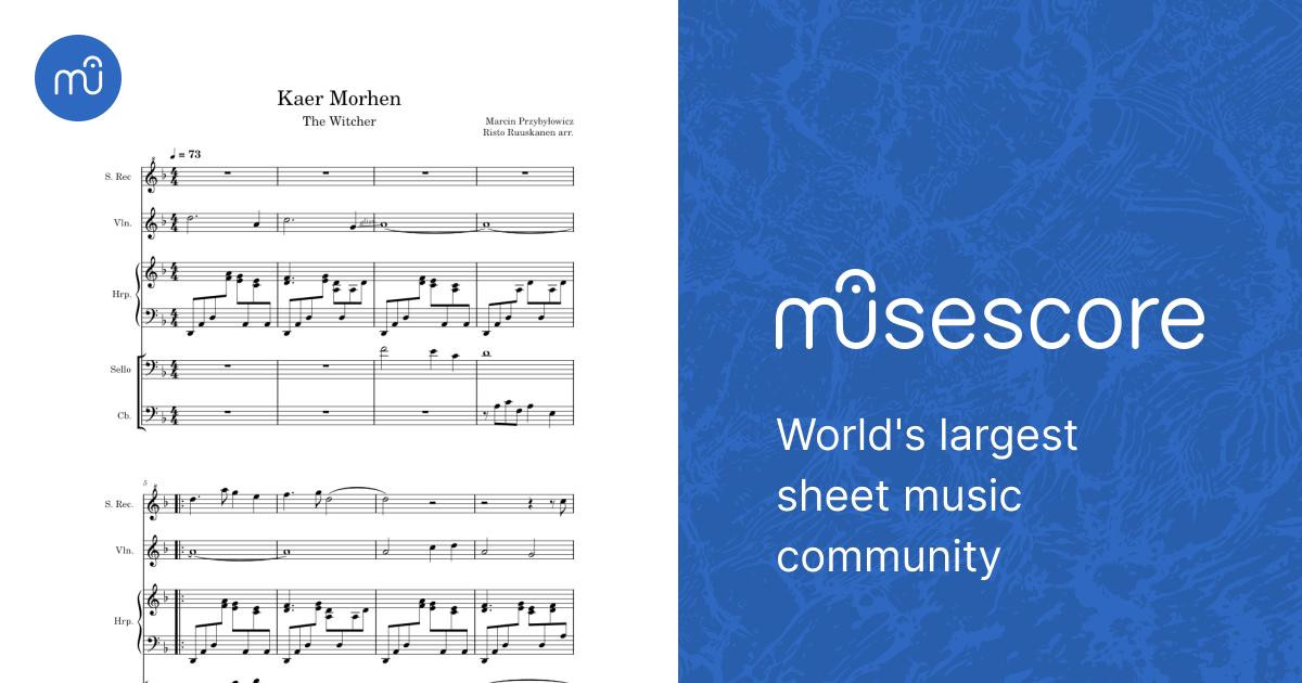 The Witcher 3: Wild Hunt - Kaer Morhen Sheet music for Contrabass ...