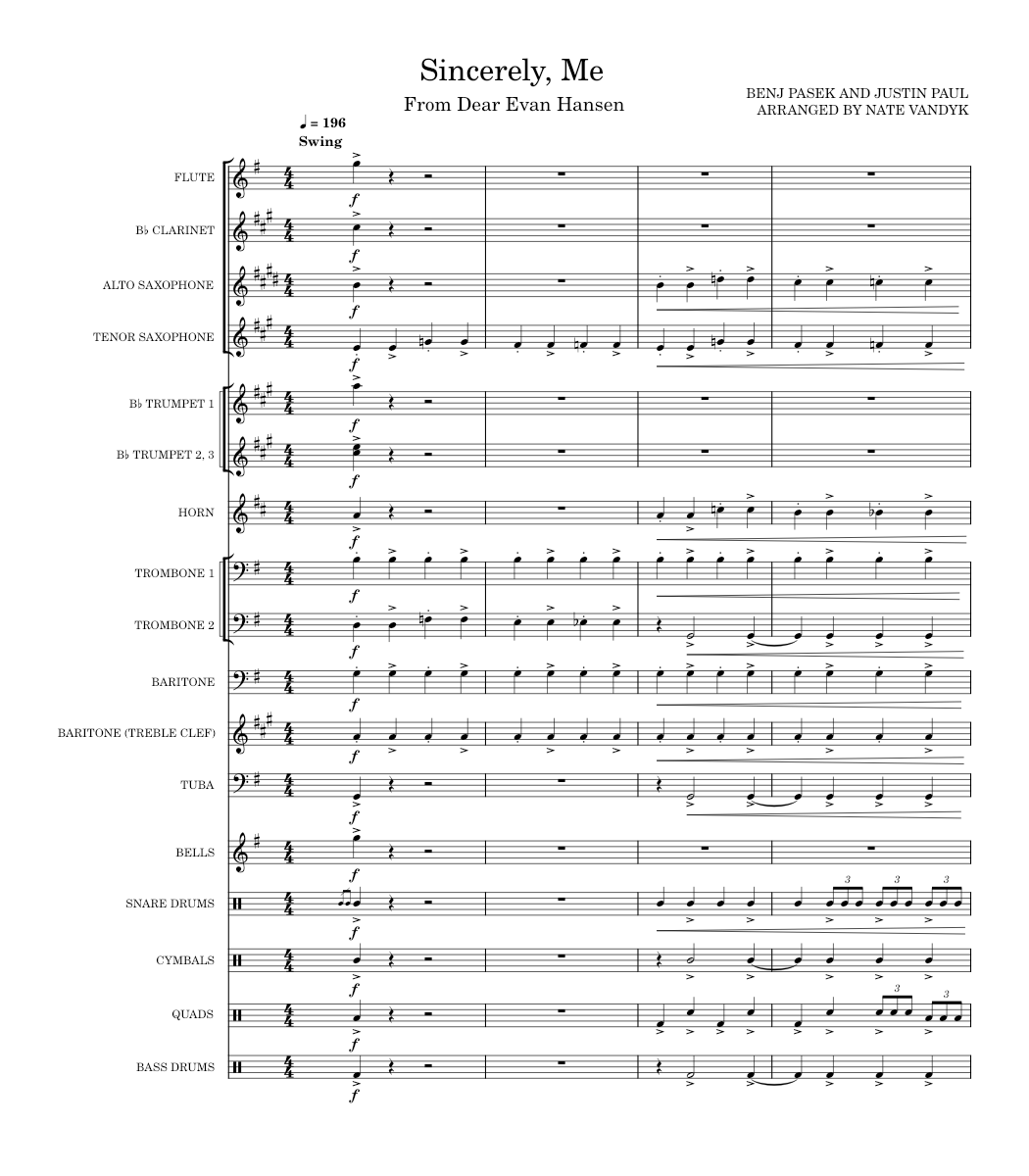 Sincerely, Me – Pasek and Paul 's "Sincerely, Me" from DEAR EVAN HANSEN ...