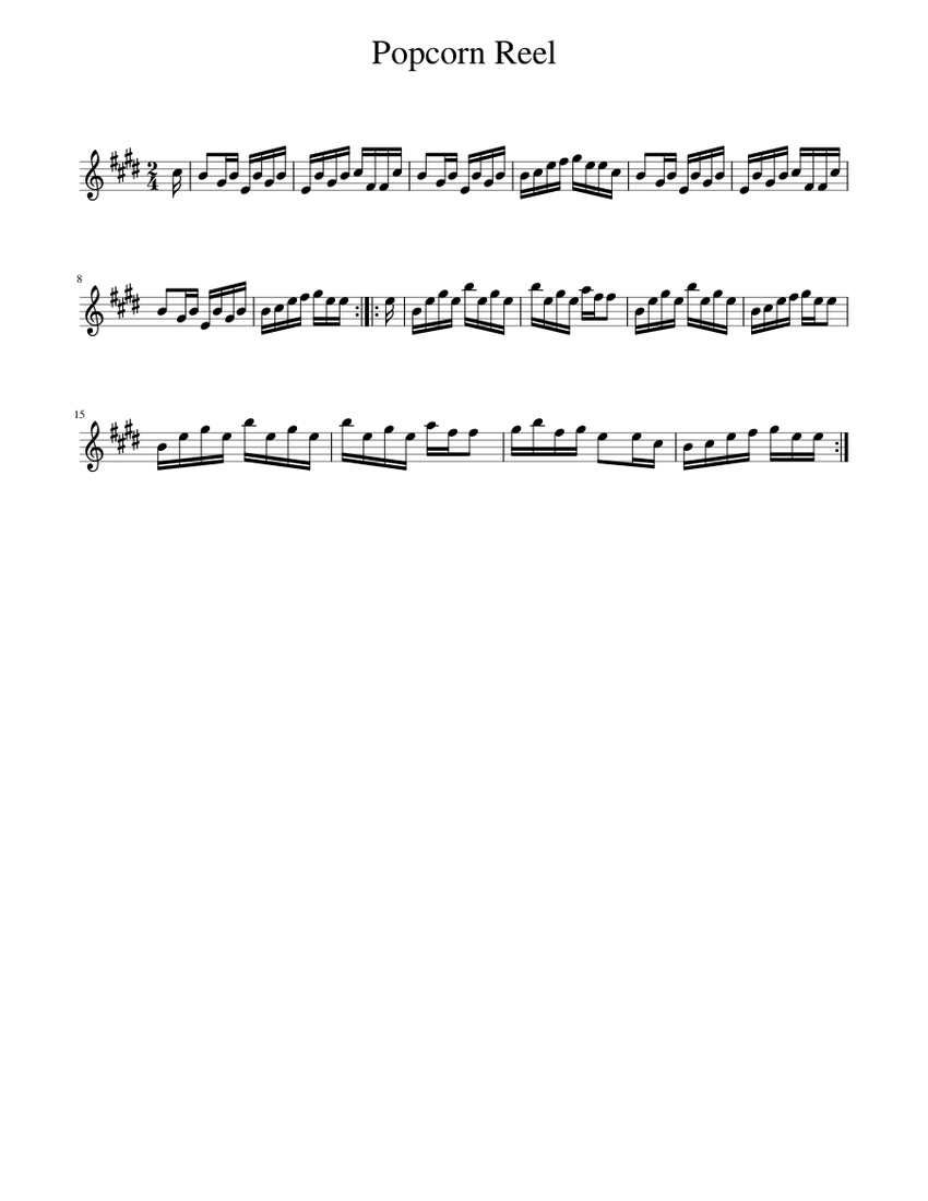 Popcorn Reel Sheet music for Piano (Solo) Easy | Musescore.com
