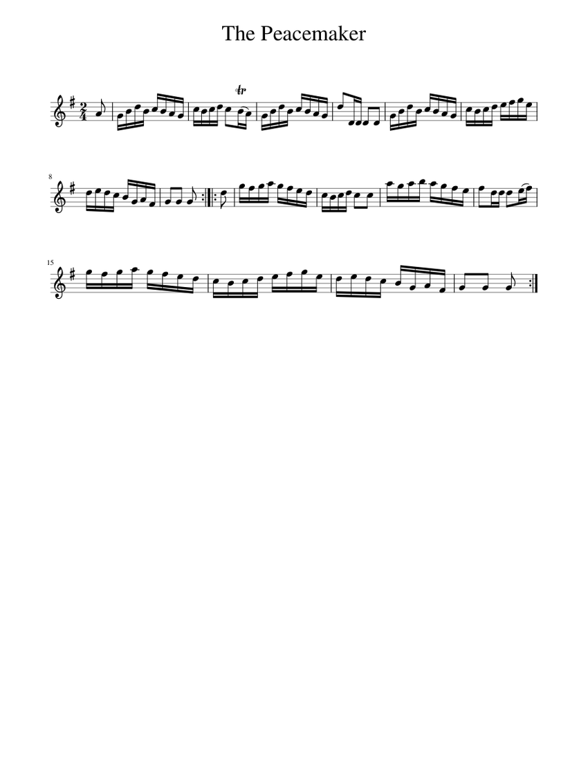 The Peacemaker Sheet music for Piano (Solo) Easy | Musescore.com