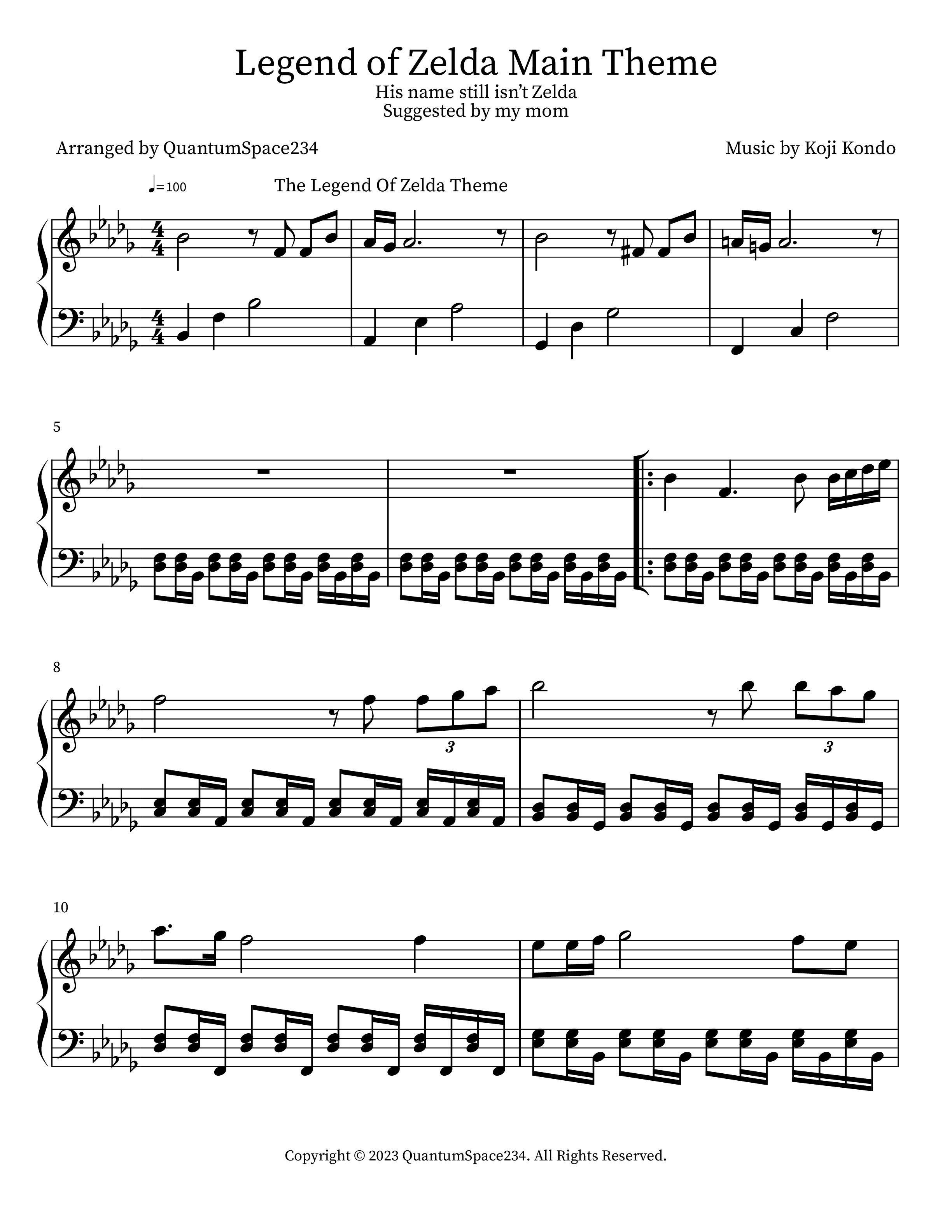 Play Official version of The legend of zelda main theme Sheet Music by Koji Kondo, 近藤 浩治 for ...