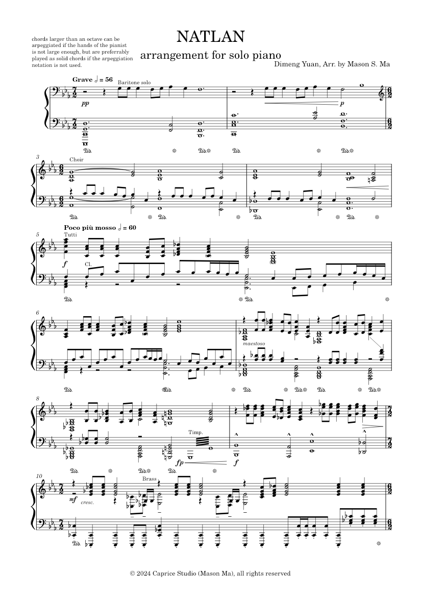 NATLAN - HOYO-MiX | OST from Genshin Impact for Solo Piano (orchestral ...