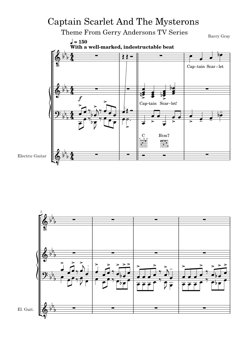 Captain Scarlet And The Mysterons Theme – Barry Gray Sheet music for ...