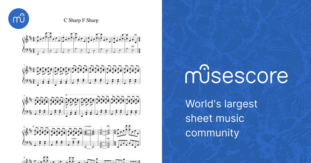 C Sharp F Sharp Sheet music for Piano (Solo) Easy | Musescore.com
