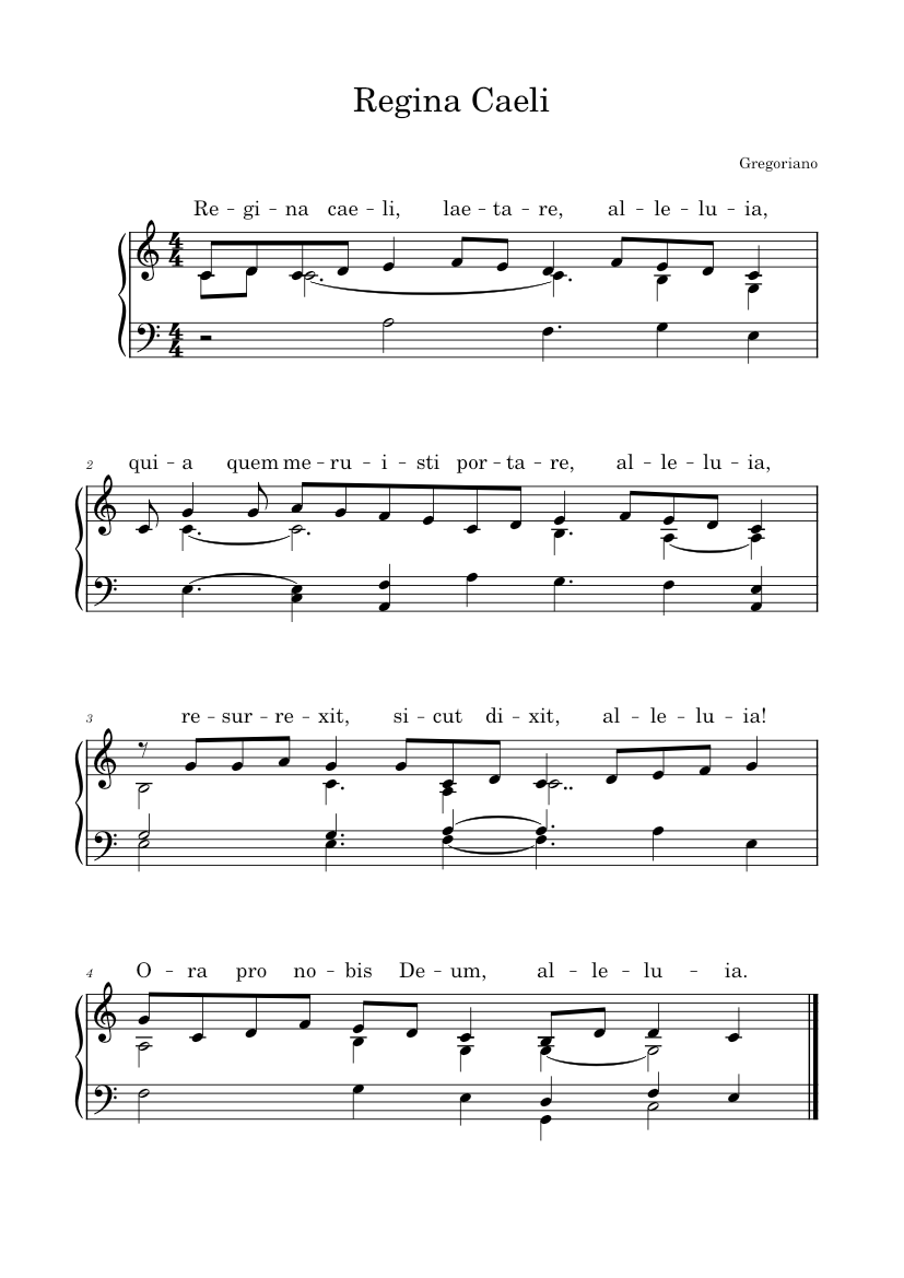 Regina Caeli - Gregoriano Sheet music for Organ (Solo) | Musescore.com