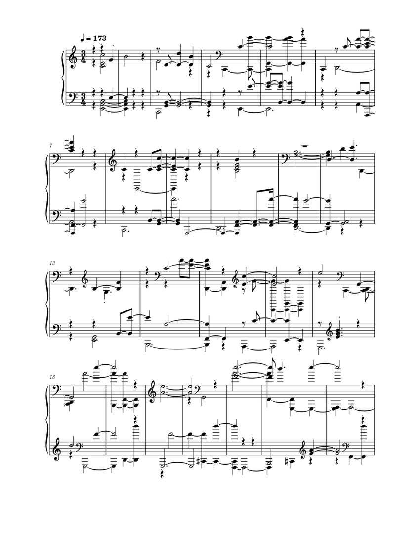 improvisation 3 Sheet music for Piano (Solo) | Musescore.com