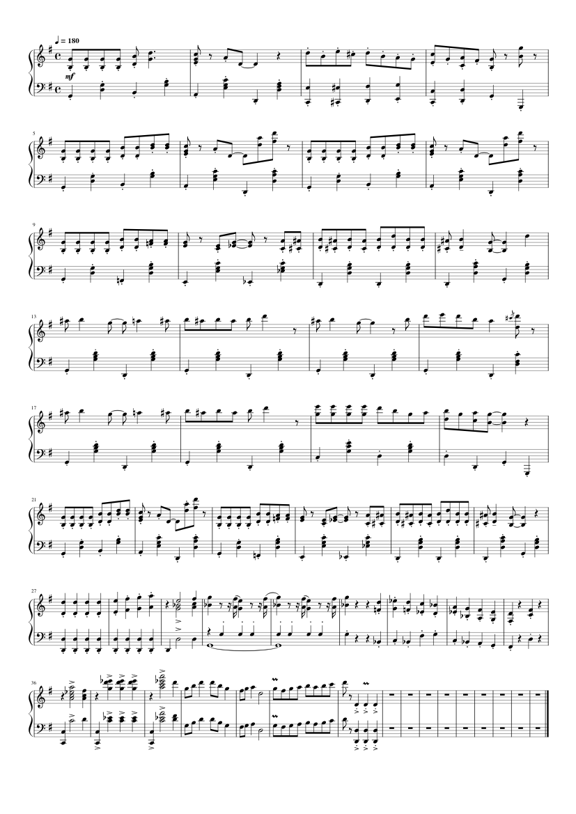 Steamboat Willie (WIP) Sheet music for Piano (Solo) | Musescore.com