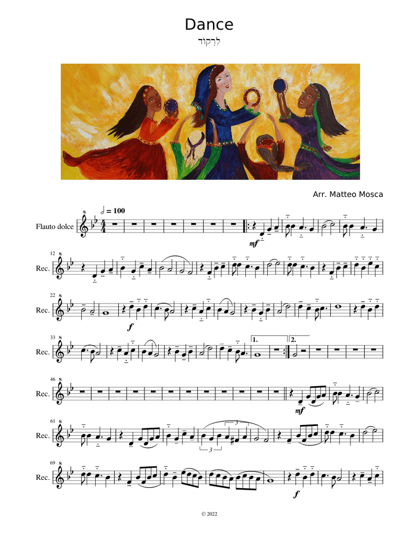 Klezmer dance Sheet music for Contrabass, Violin, Viola, Cello & more ...