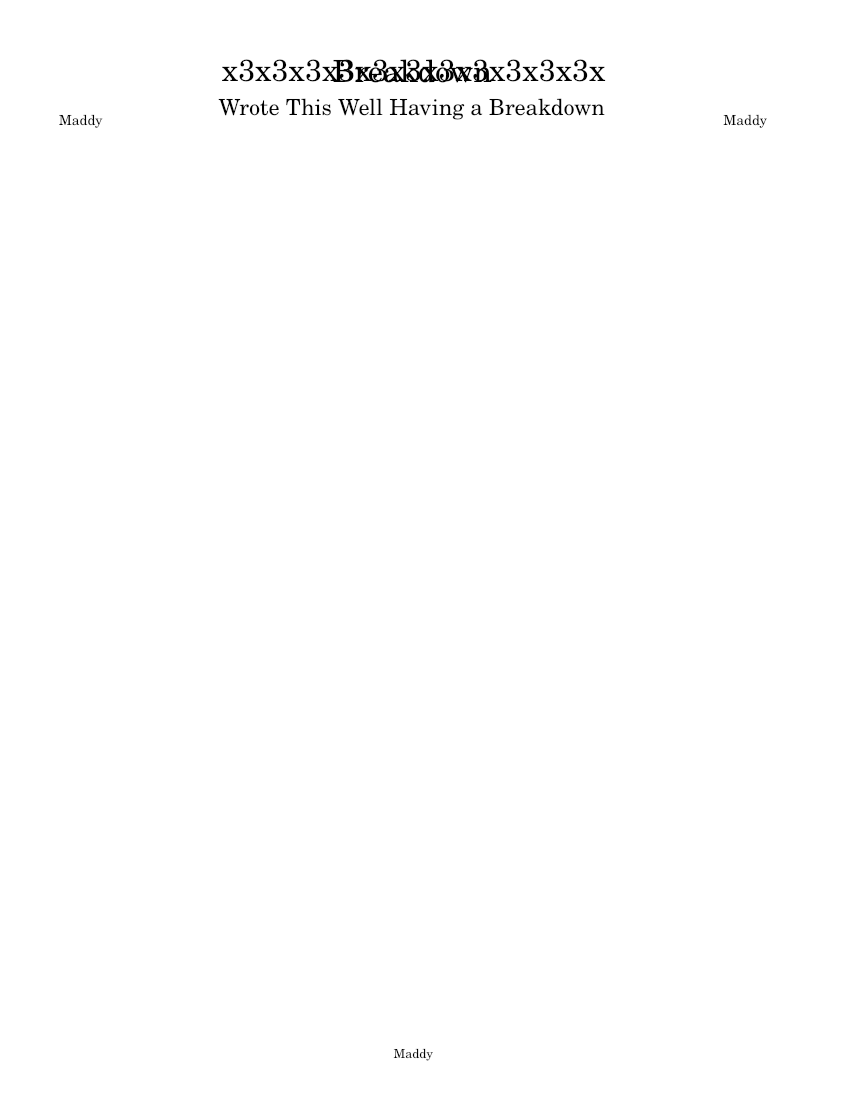 Breakdown Sheet music for Piano, Trombone, Tuba, Flute piccolo & more ...