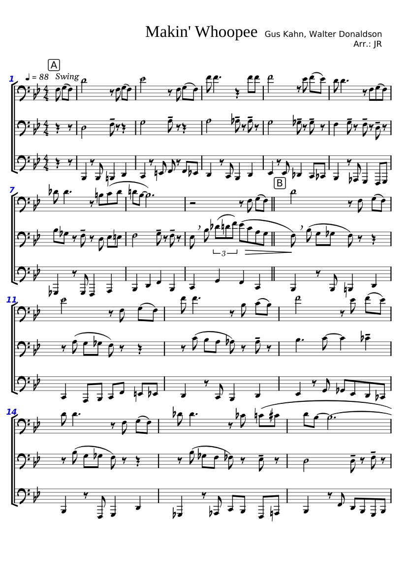 Makin' Whoopee! – Walter Donaldson and Gus Kahn Sheet Music for ...