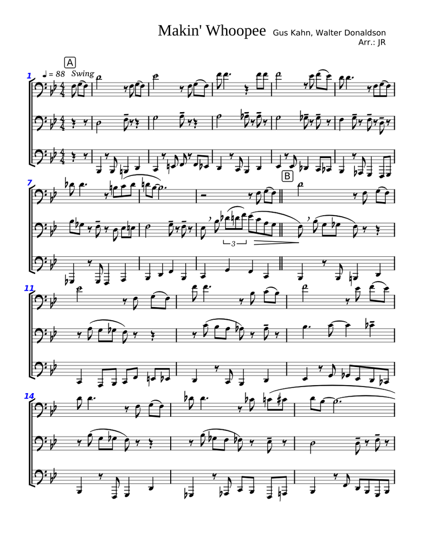 Makin' Whoopee! – Walter Donaldson and Gus Kahn Sheet music for ...