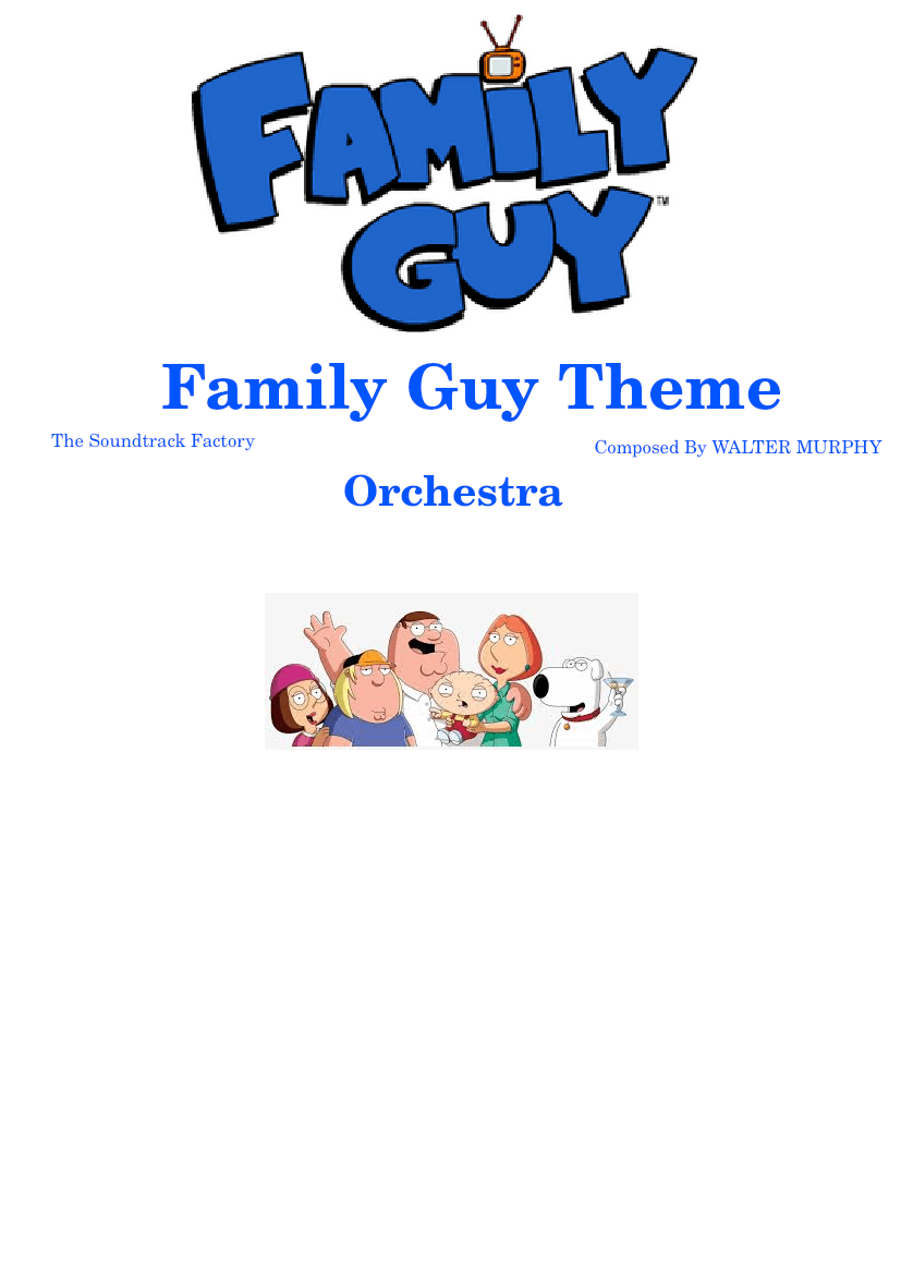 Family Guy: Theme - Orchestra Sheet music for Trombone, Tuba, Flute ...