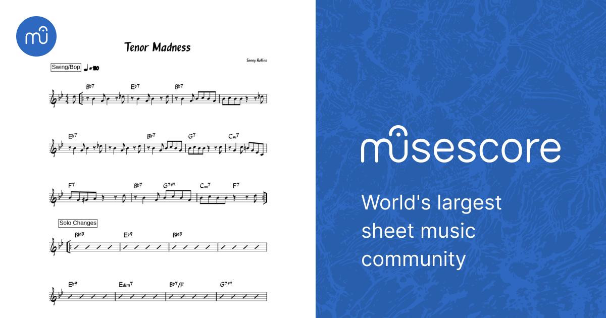 Tenor madness – Sonny Rollins Tenor Madness Sheet music for Piano (Jazz ...