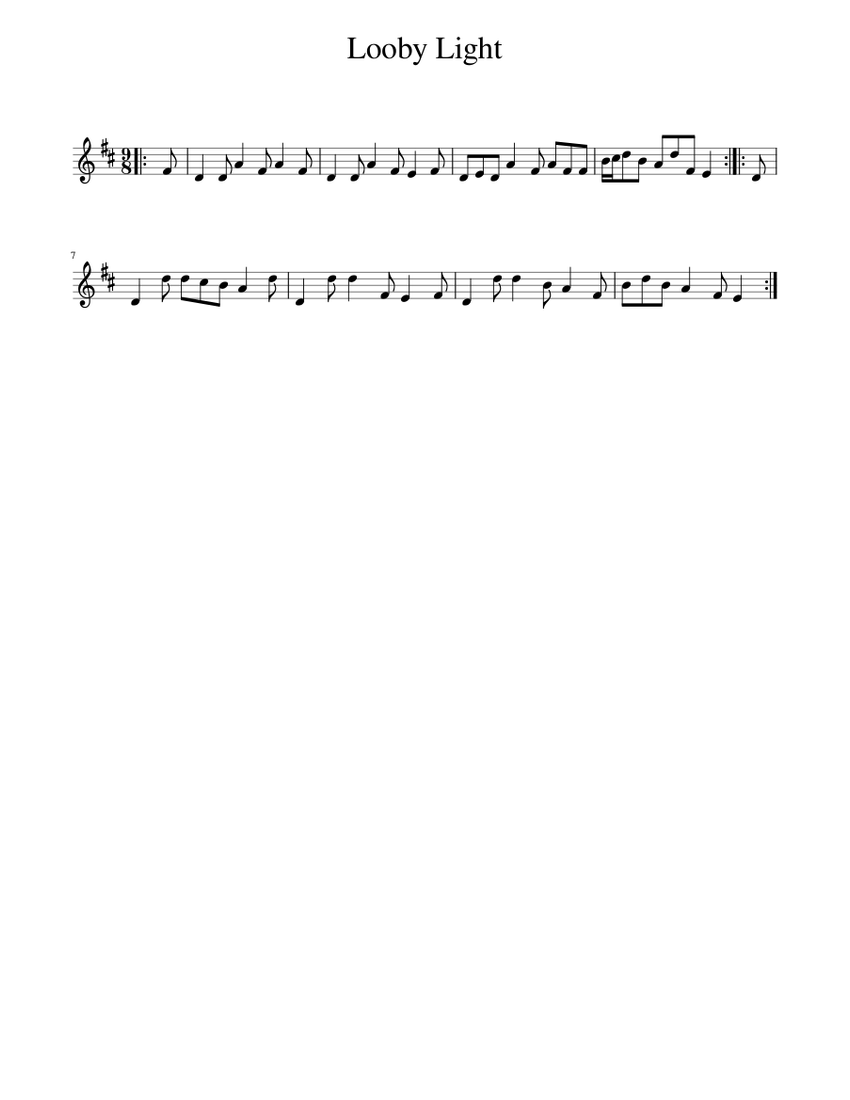 Looby Light Sheet music for Piano (Solo) Easy | Musescore.com