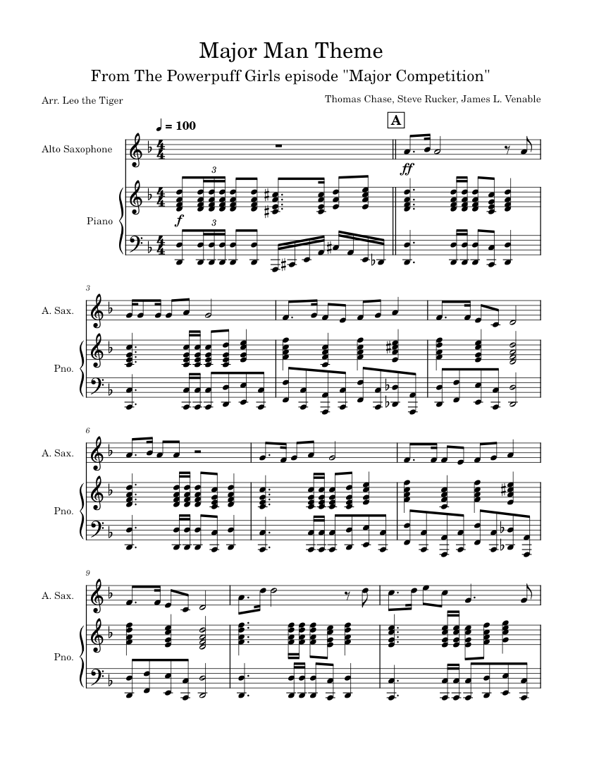 The Powerpuff Girls - Major Man Theme - Thomas Chase, Steve Rucker ...