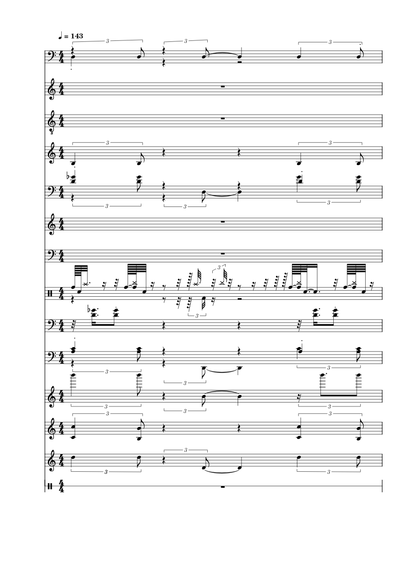 James Bond Theme in Negative Harmony Sheet music for Trombone, Cornet, Saxophone alto, Saxophone ...