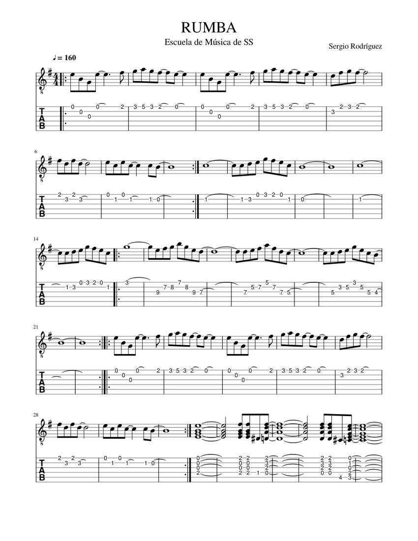 RUMBA - piano tutorial