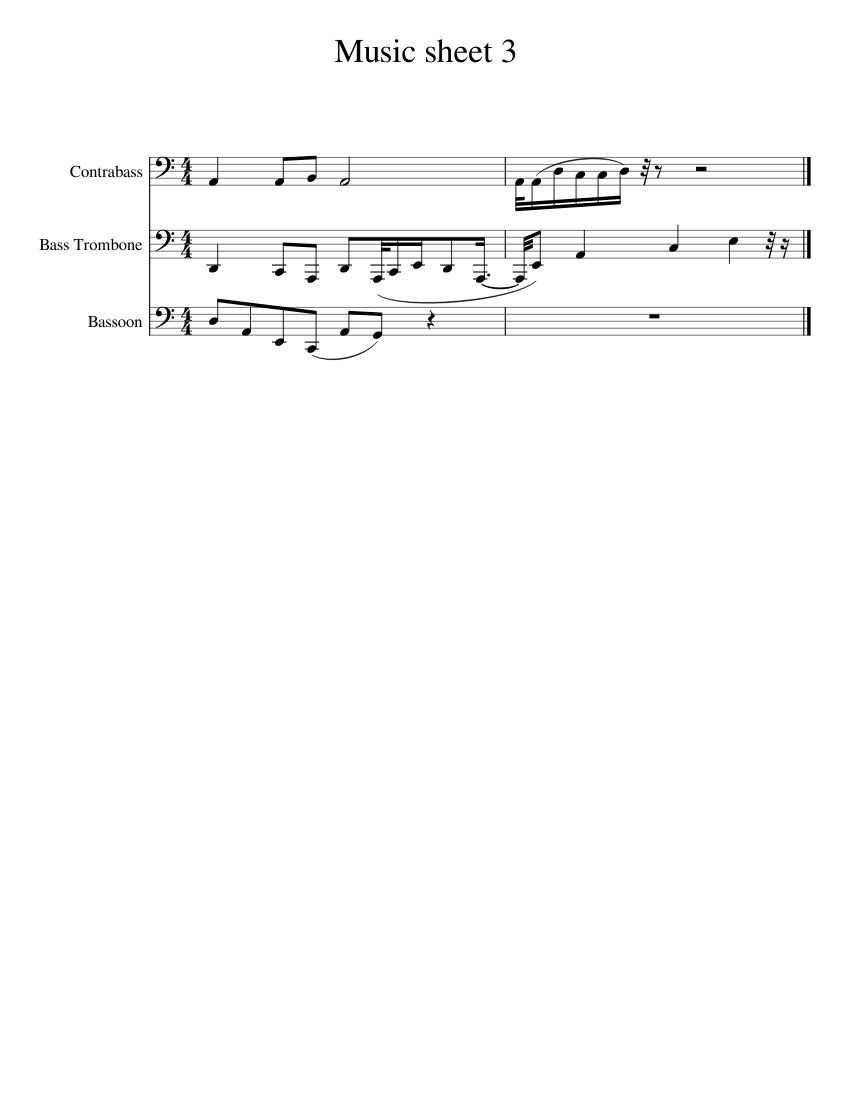 Music sheet 3 - piano tutorial