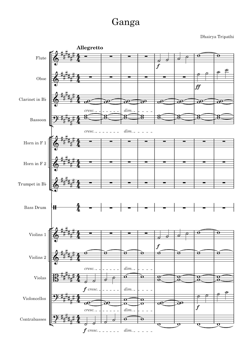 Ganga Sheet music for Flute, Oboe, Bassoon, French horn & more ...