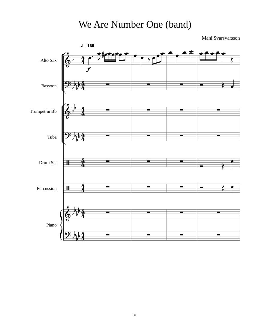 We Are Number One - piano tutorial