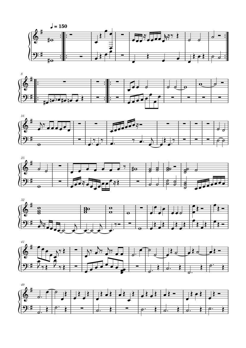 The scripting Challenge (Hard) Sheet Music for Piano (Solo) Easy ...
