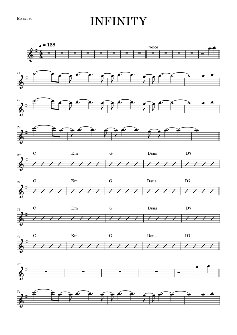 Infinity – Guru Josh Project (ALTO SAX RMX) Sheet Music with Chords for ...