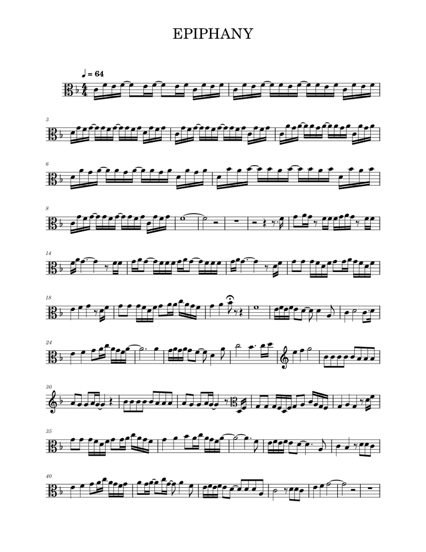 EPIPHANY - piano tutorial