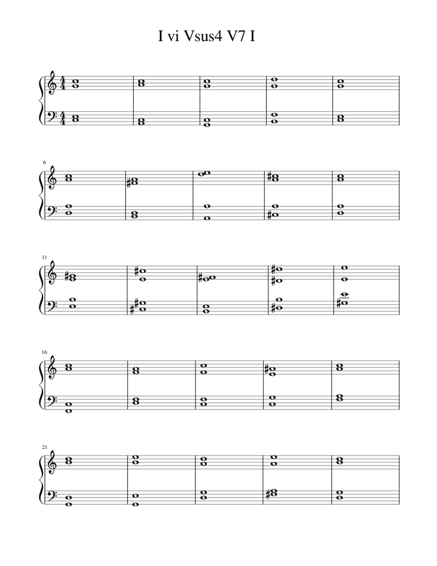 2da progresion Sheet music for Piano (Solo) | Musescore.com