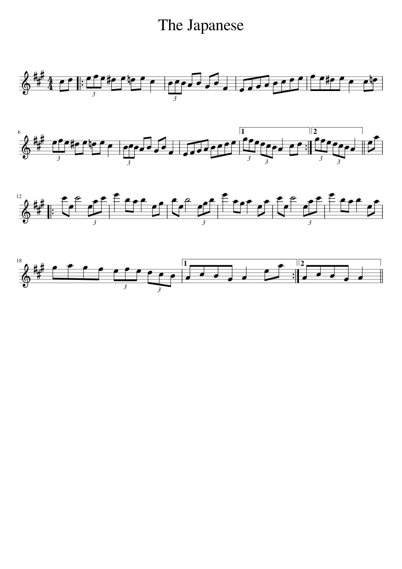The Japanese Sheet music for Piano (Solo) | Musescore.com