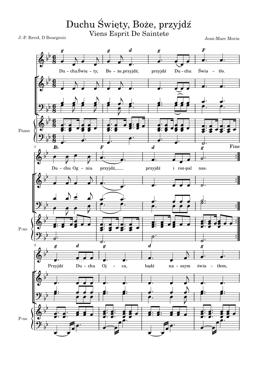 Duchu Święty, Boże przyjdź (Viens Esprit De Saintete) – J. M. Morin ...
