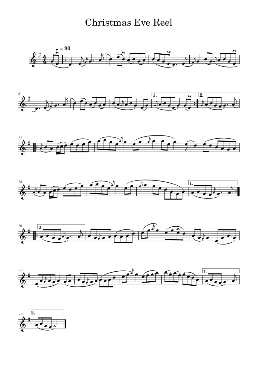 Christmas Eve Reel Sheet music for Flute (Solo) | Musescore.com